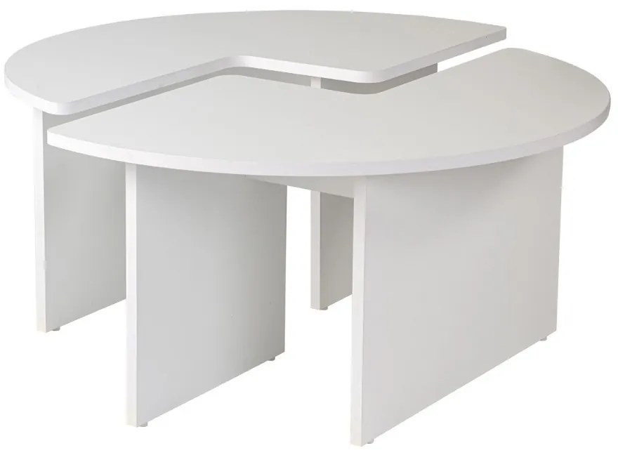 Designový konferenční stolek Zakwani II 90 cm bílý