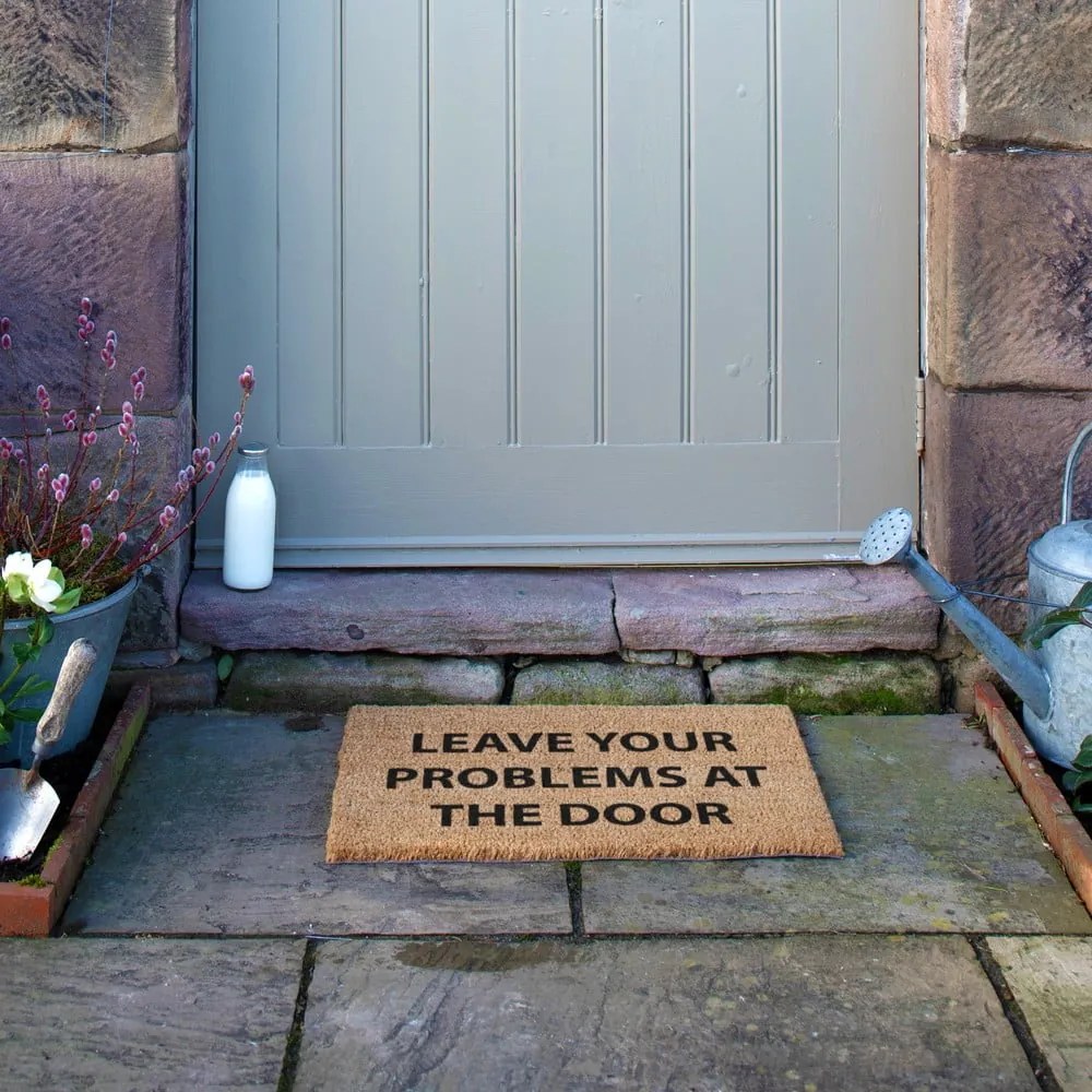 Rohožka z kokosového vlákna 40x60 cm No Problems – Artsy Doormats