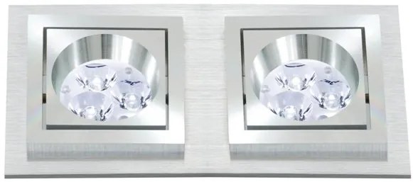 BPM 3067LED2.D40.3K Vestavné svítidlo Aluminio Plata kartáč.hliník 2x 7W LED 230V - BPM