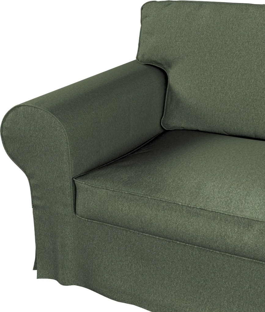 Potah na pohovku IKEA Ektorp 2-místná s lenoškou barva zelená látka pletený vzor