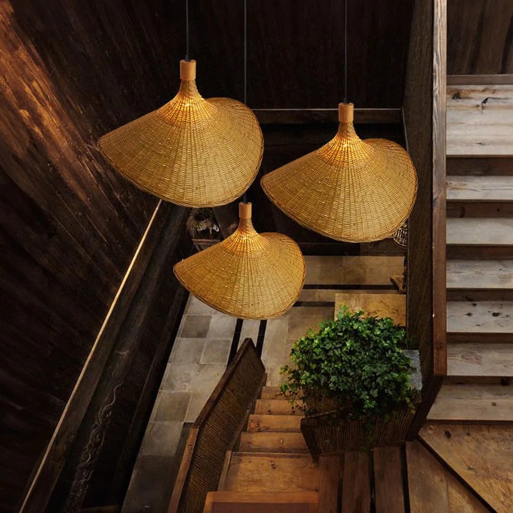 Toolight BAMBUSOVÁ ZÁVĚSNÁ LAMPA APP1642-1CP 30cm