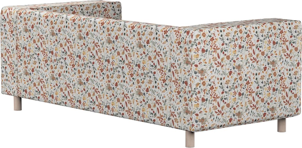 Potah na pohovku IKEA Klippan 2-místná barva oranžová látka pletený vzor, vzorované