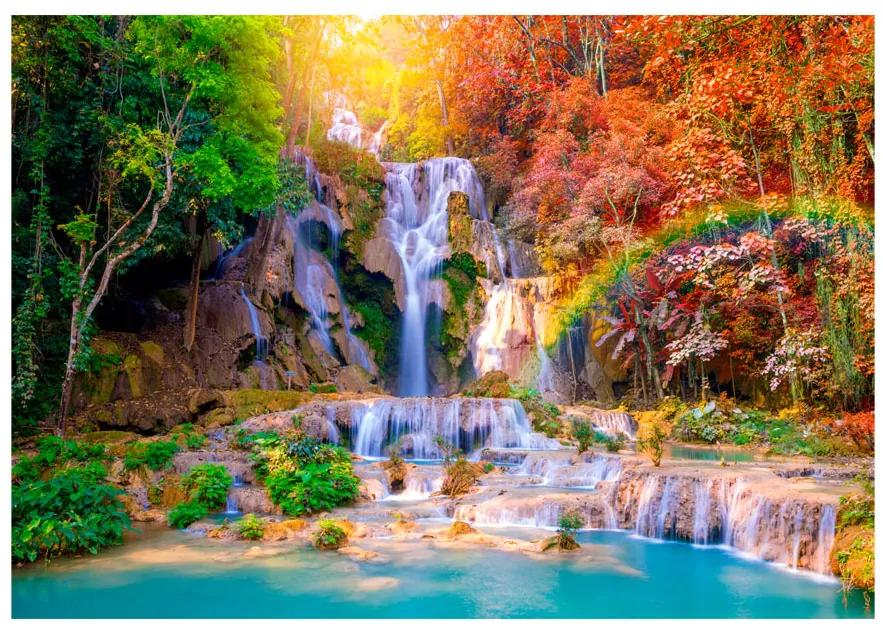 Samolepící fototapeta - Vodopády Tat Kuang Si 147x105