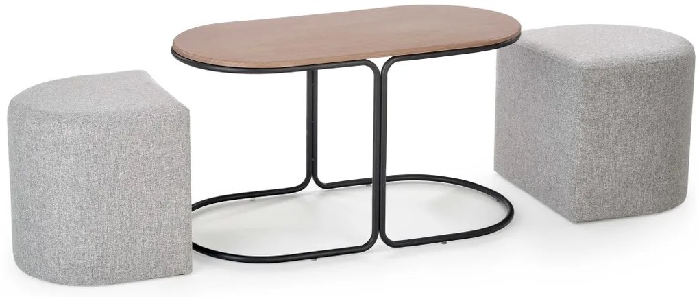 Konferenční stolek Pampa ořech/černý