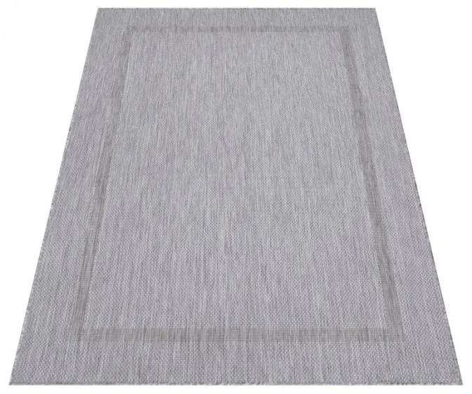 Vopi | Kusový venkovní koberec Relax 4311 silver - Kruh 200 cm průměr