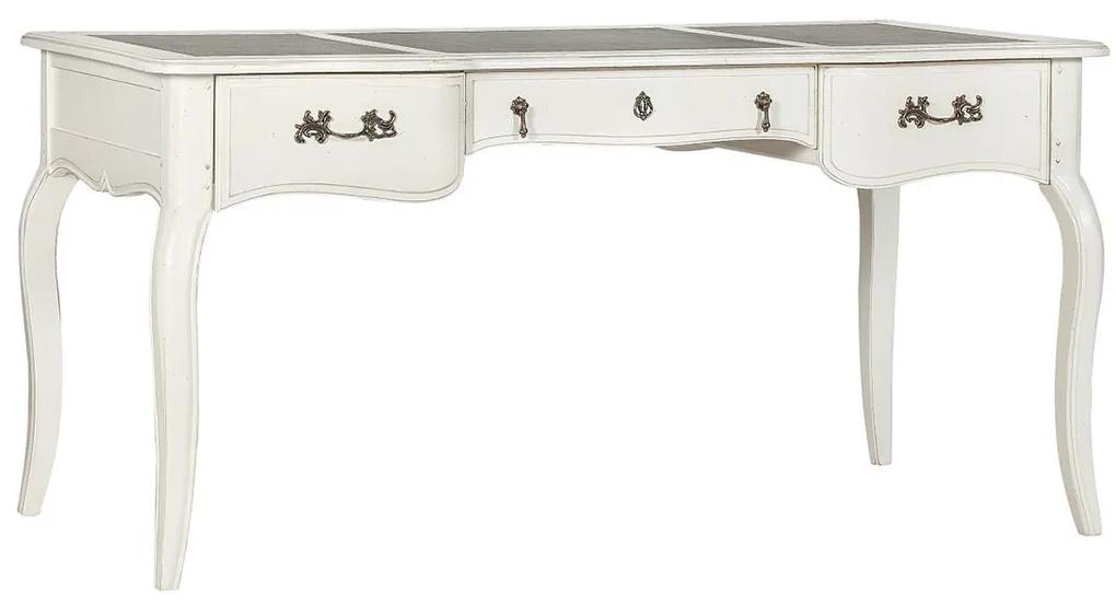 Psací stůl AVRIL blanc, 156x76 cm