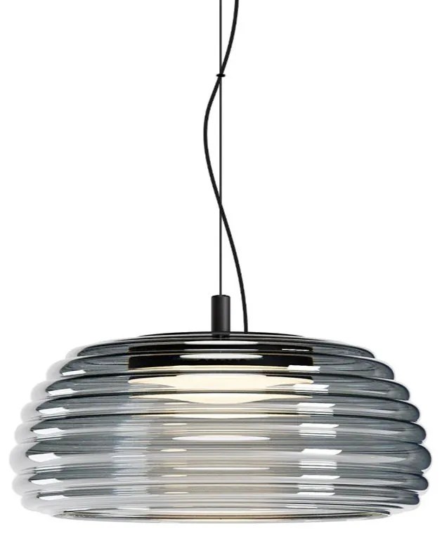 Světla a lustry REDO GROUP Redo ONDULA lustr do kuchyně - kouřové sklo LED 20W CCT 2700K/3000K