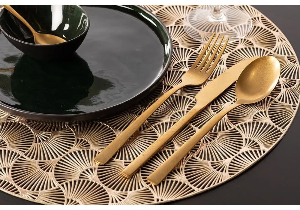 Prostírání ve zlaté barvě Tiseco Home Studio, ⌀ 38 cm