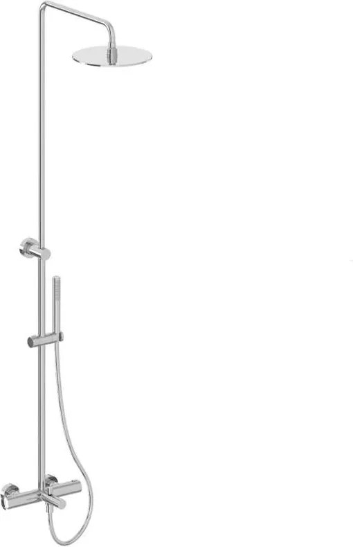 Ravak Spring - Sprchový set s termostatem SG 092.00CR, průměr 25 cm, chrom X070538