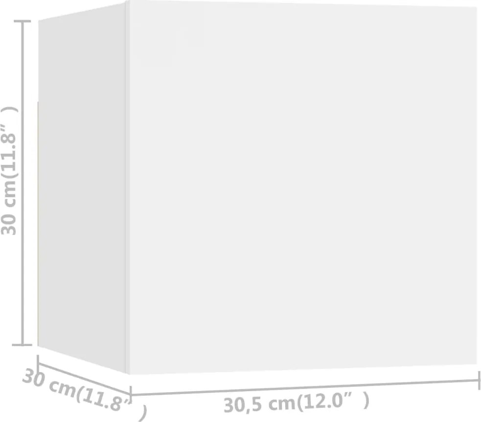 vidaXL Marketos 5dílný set TV skříněk bílý dřevotříska