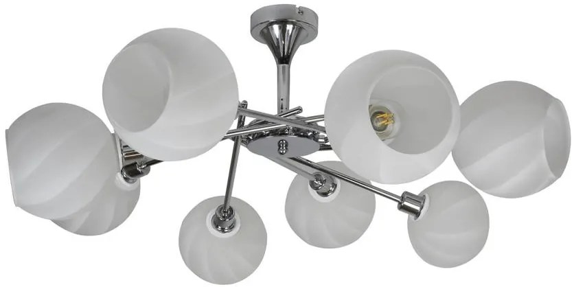 Chromové stropní svítidlo Raul pro žárovku 8x E14  - Candellux