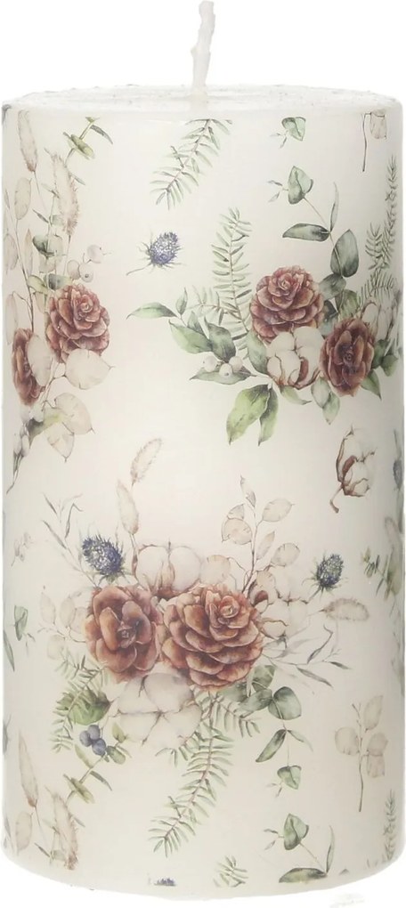 Svíčka Bianca 13cm peonies