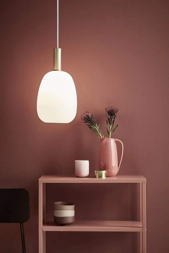 Závěsný lustr z opálového skla Alton pro žárovku E27 ø23cm  - Nordlux