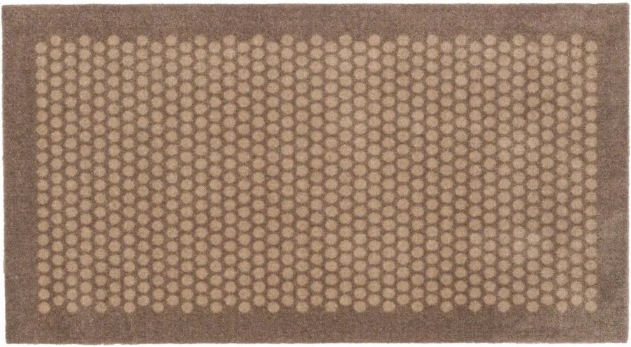 Hnědobéžová rohožka tica copenhagen Dot, 67 x 120 cm