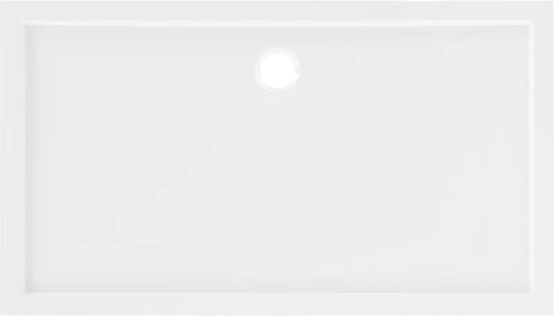 Mexen Flow obdélníkový sprchový kout slim 150 x 100 cm, bílý lesk - 46R101015