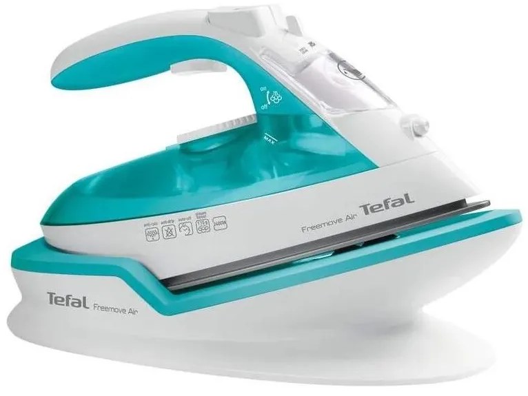 Tefal - Napařovací žehlička FREEMOVE AIR 2400W/230V bílá/tyrkysová FV6520E0