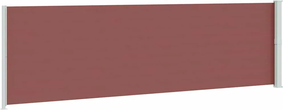 Zatahovací boční markýza 180x600 cm hnědá 317969