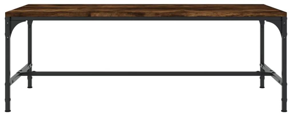 Konferenční stolek kouřový dub 80x50x35 cm kompozitní dřevo - Default Title