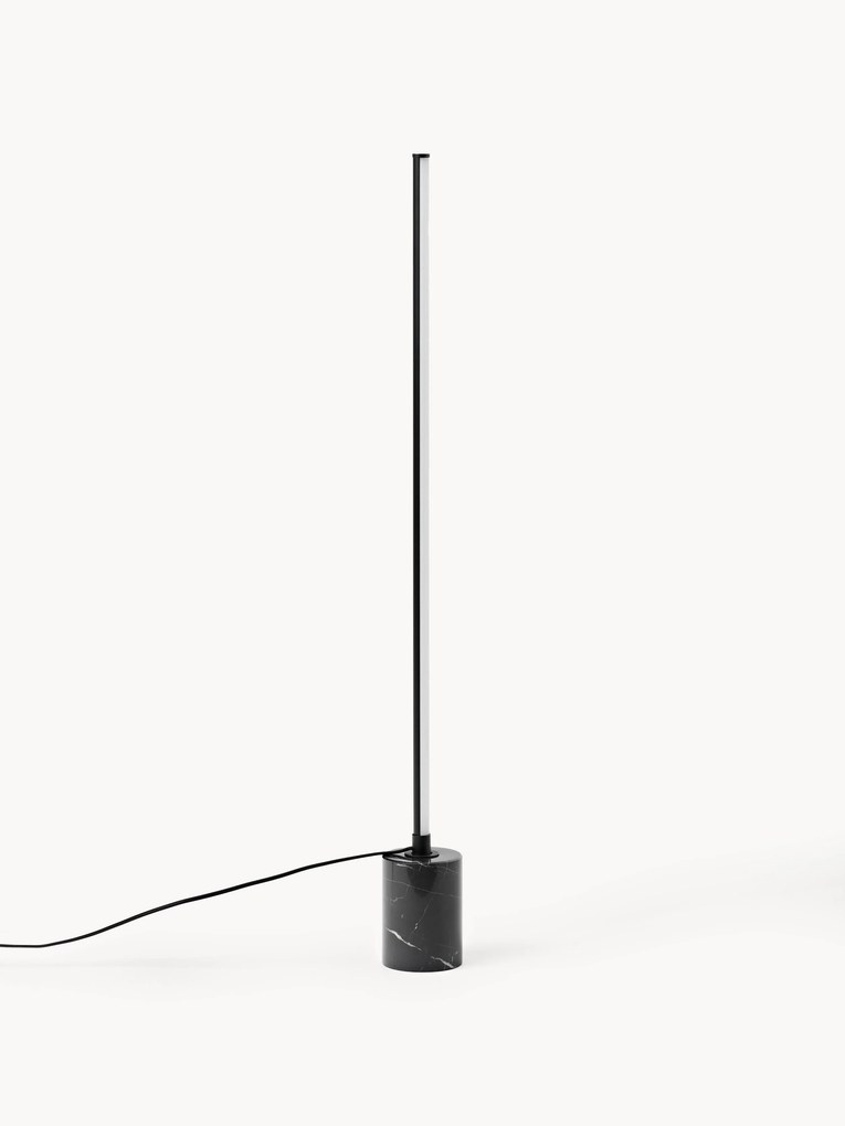 Stojací LED lampa's mramorovou podstavou Shelby