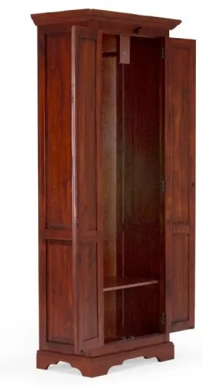 furniture-nabytek.cz - Masivní předsíňová stěna Catello z borovice, lakovaná, hnědá