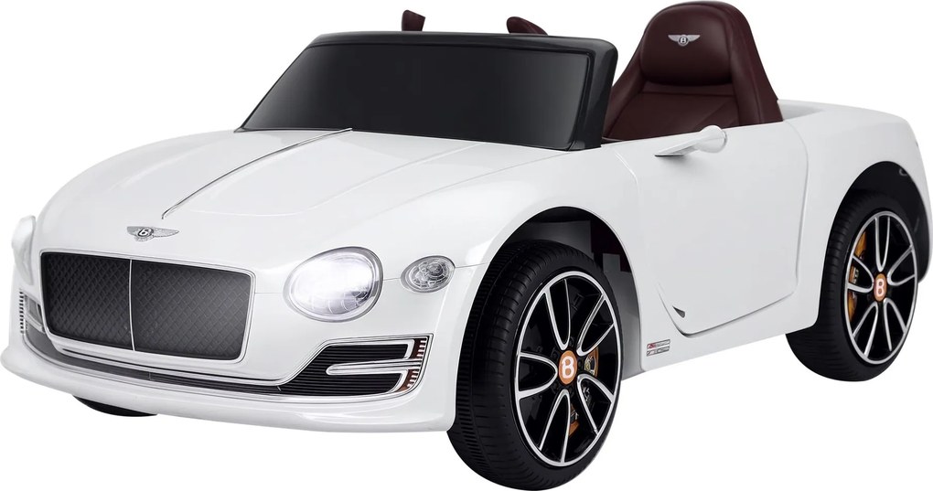 Dětské elektrické auto HOMCOM Bentley GT s dálkovým ovládáním 2 x 390 motorů, bílé, 108 x 60 x 43 cm | Aosom