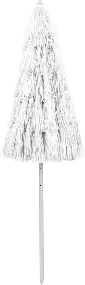 Plážový slunečník Hawaii bílý 240 cm 314701