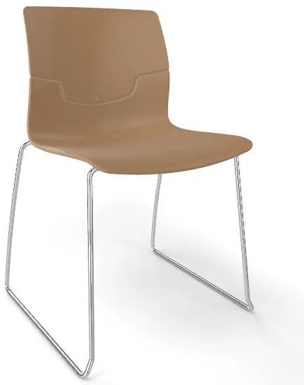 GABER - Židle SLOT FILL S - béžová/chrom
