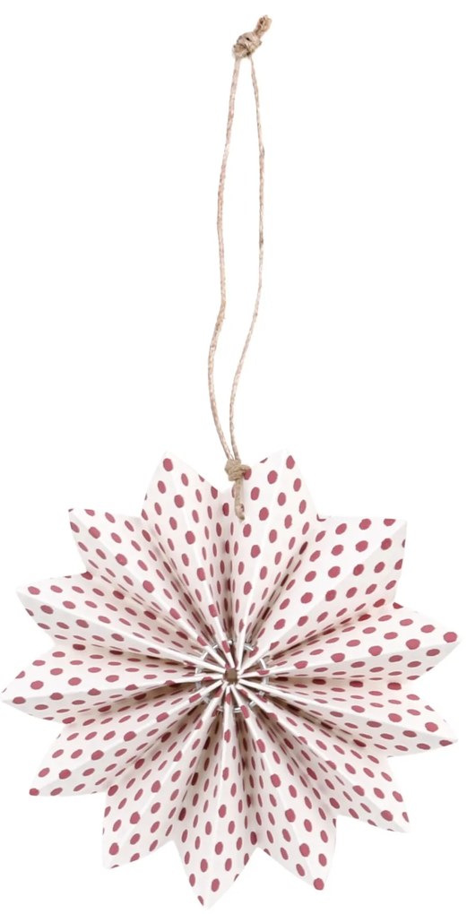 Chic Antique Závěsná vánoční ozdoba Ornament Cherry, červená barva, papír