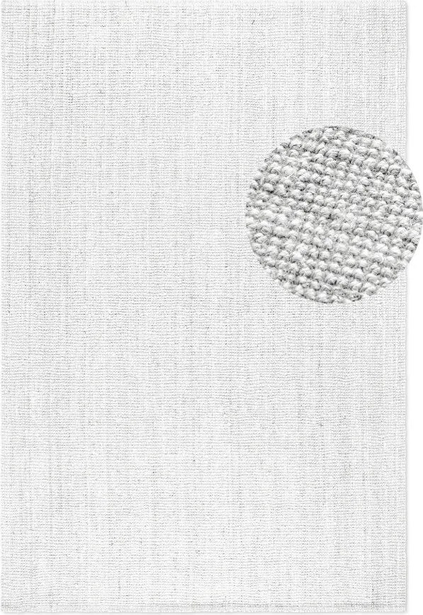 Hanse Home, Kusový koberec Jaipur 106325 White, 160x230, bílá, chodba / předsíň