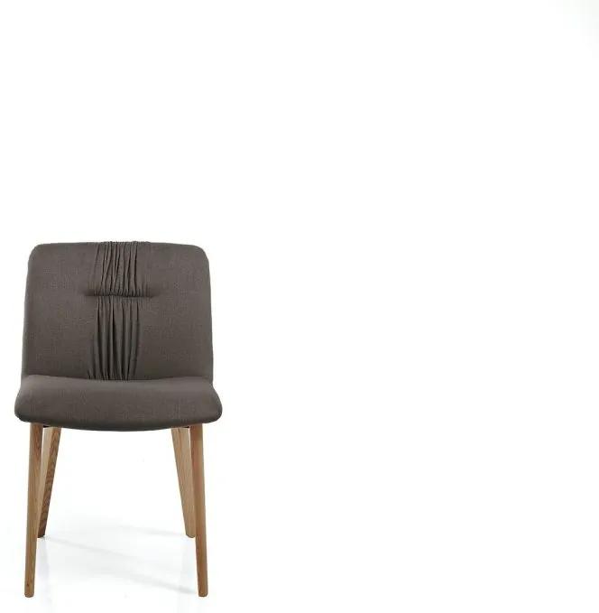 Max Home Luxusní židle Nataly vzorník tkaniny: crystal 06, nohy: kovové kónické perlové béžové RAL 1035