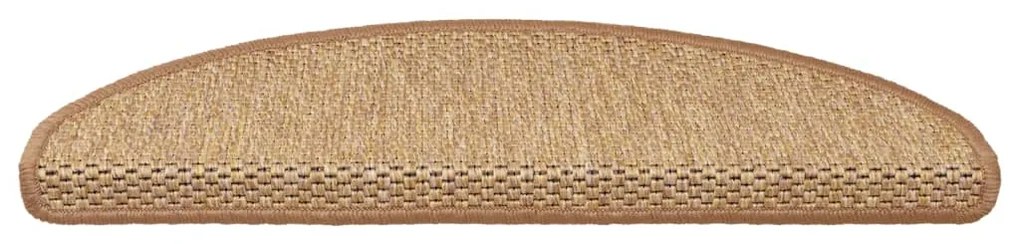 vidaXL Marketos Samolepicí nášlapy na schody vzhled sisal 15 ks 65x21x4cm sisal
