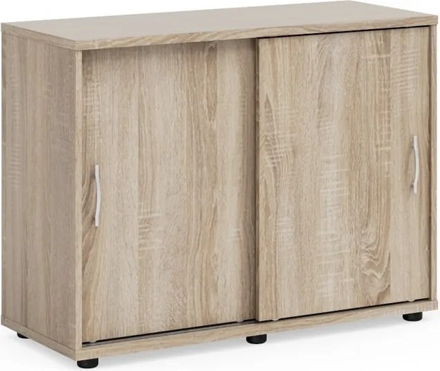 Nízká skříň Praktik 100 x 40 x 75,3 cm, dub sonoma