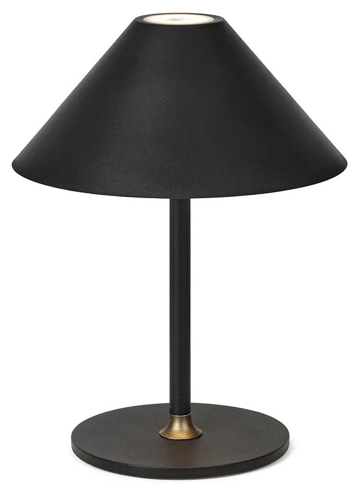Halo Design 800803 stolní lampa Hygge na baterie, grafitově černá, 3W, 20cm