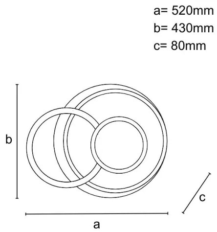 LED Stmívatelné stropní svítidlo LED/95W/230V 3000-6500K + dálkové ovládání