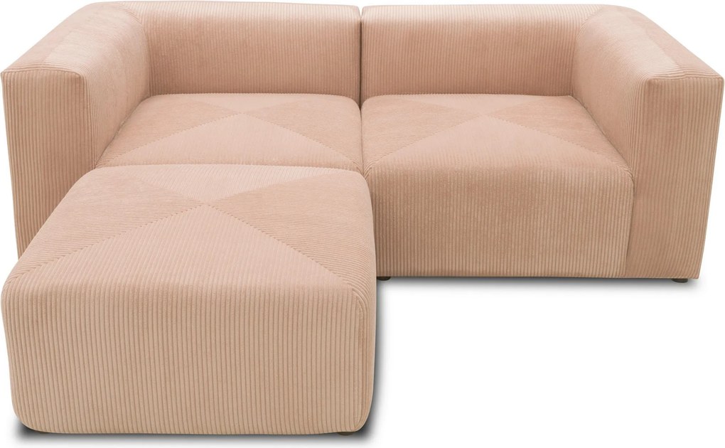 XXXLutz ROHOVÁ SEDAČKA, textil, růžová, barva růžového zlata MID.YOU - Online Only sedačky - 001776018420