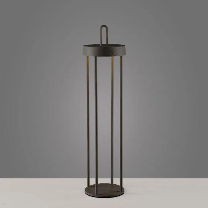 LD 19301-18 ANSELM LED stolní lampa na baterie černá 50cm dotykový stmívač IP44 zahradní svítidlo 2700K - JUST LIGHT