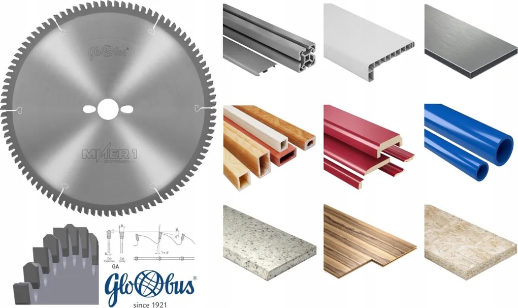 Globus Pila 260x30x2,7/68z GA-5 Mdf, Al Pila Kotoučová Pro Pokosnici Hm MITER1