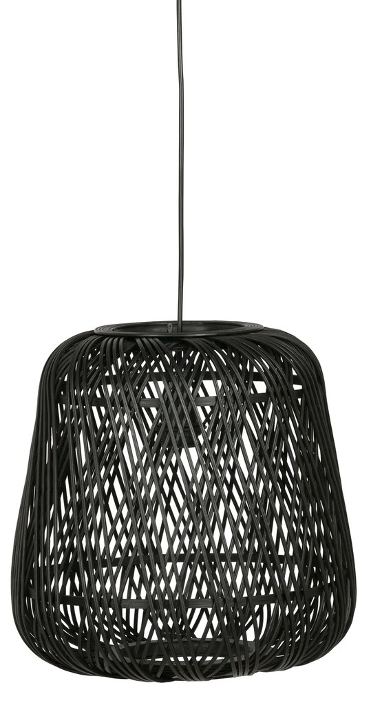WOOOD Závěsné světlo MOZA černá 36x36cm 373291-Z