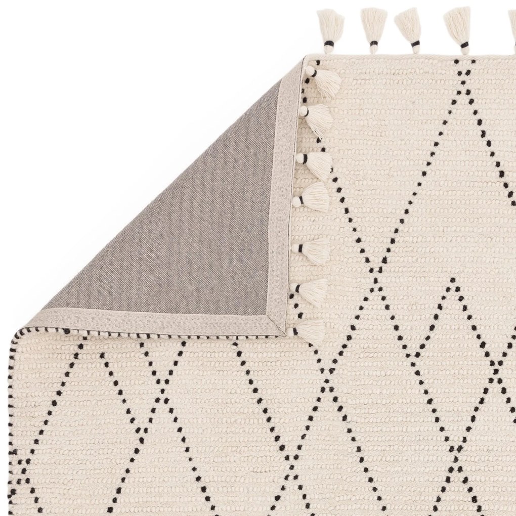Tribeca Design Kusový koberec Livan Cream Black Linear Rozměry: 200x290 cm
