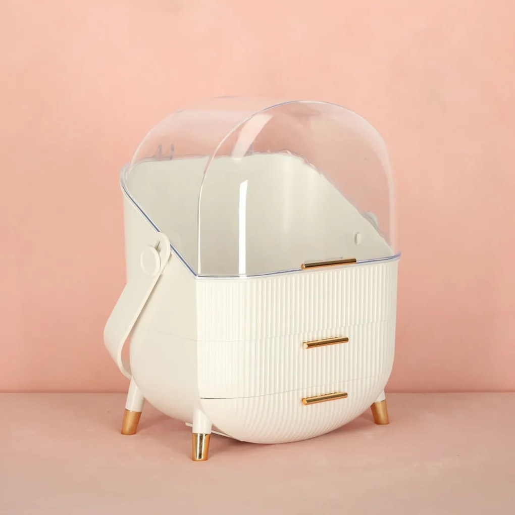 Creative Corner Skříňka na organizér kosmetiky Casket bílá