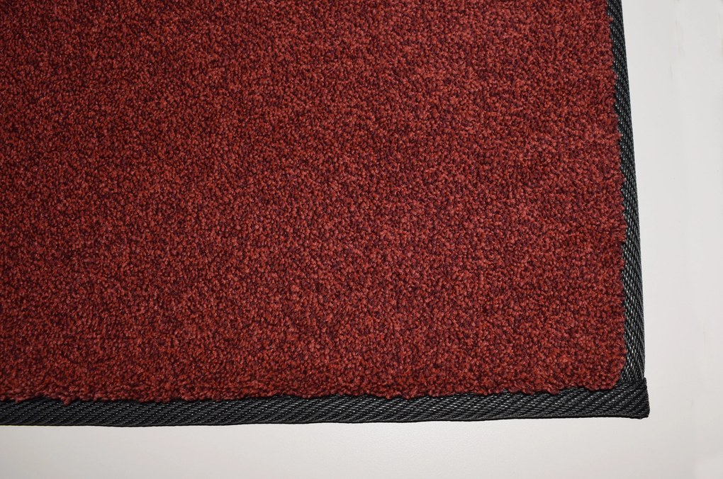 Lano, Kusový koberec Supersoft s bordurou 110 červený, 200x200, červená, ložnice