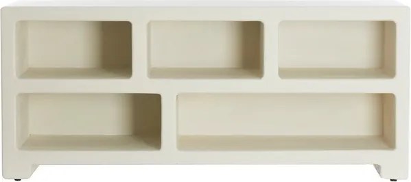 Krémová knihovna 140x60x35 cm Nahua – Light & Living