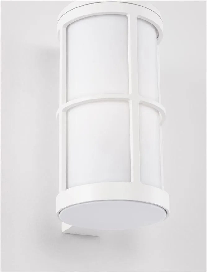 NV 9002850 Venkovní nástěnné svítidlo STONE bílý hliník a akryl E27 1x12W 220-240V IP54 bez žárovky - NOVA LUCE