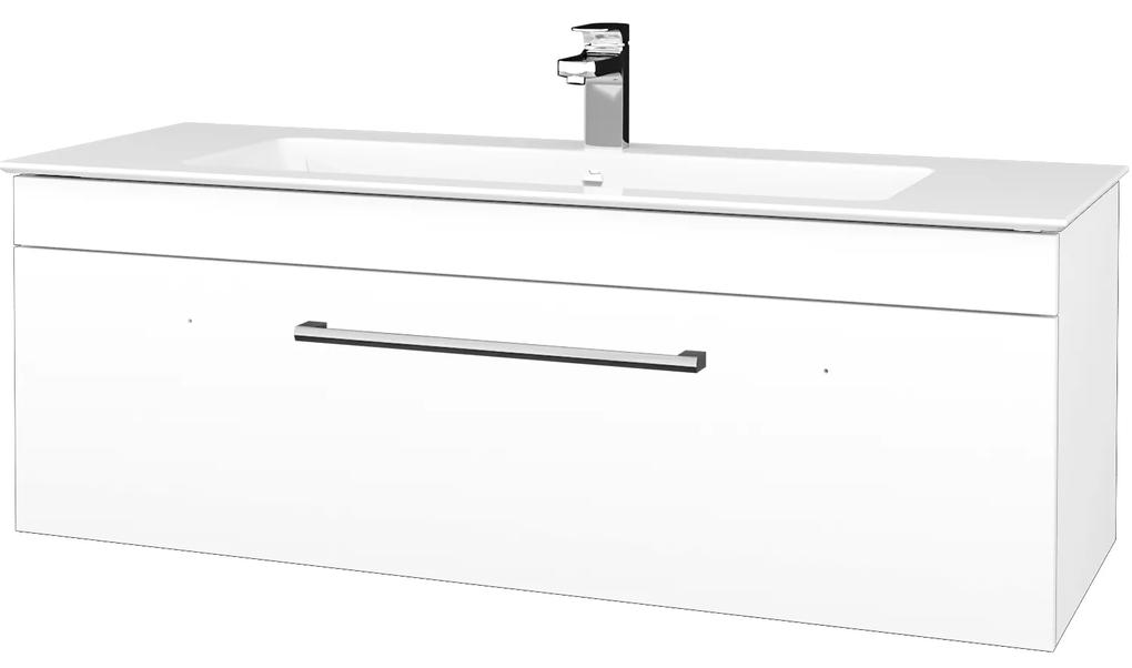 Dřevojas Koupelnová skříň ASTON SZZ 120 Varianta: N01 Bílá lesk / Úchytka T03 / IND Individual