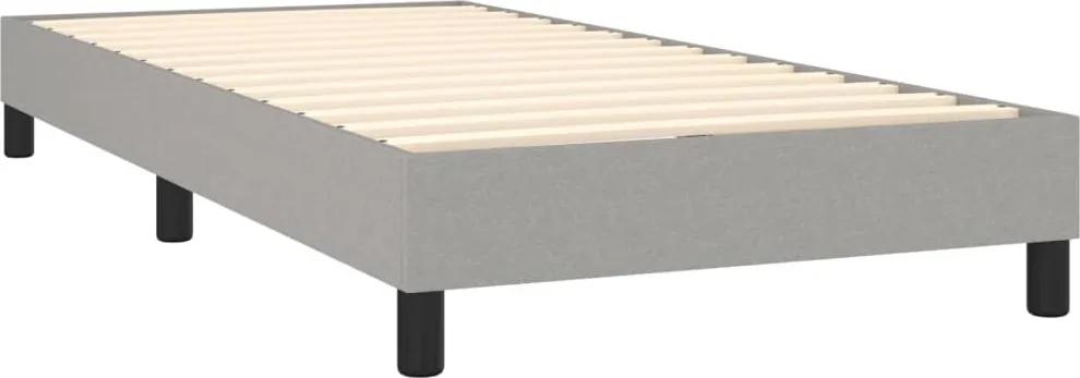 vidaXL Box spring postel s matrací 90x200 cm textil [3129681] Barva: Modrá