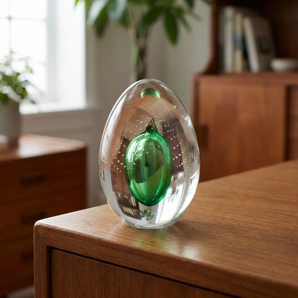 Skleněné těžítko - dekor 05, Červený ametyst, 10 cm | České sklo od Artcristal Bohemia