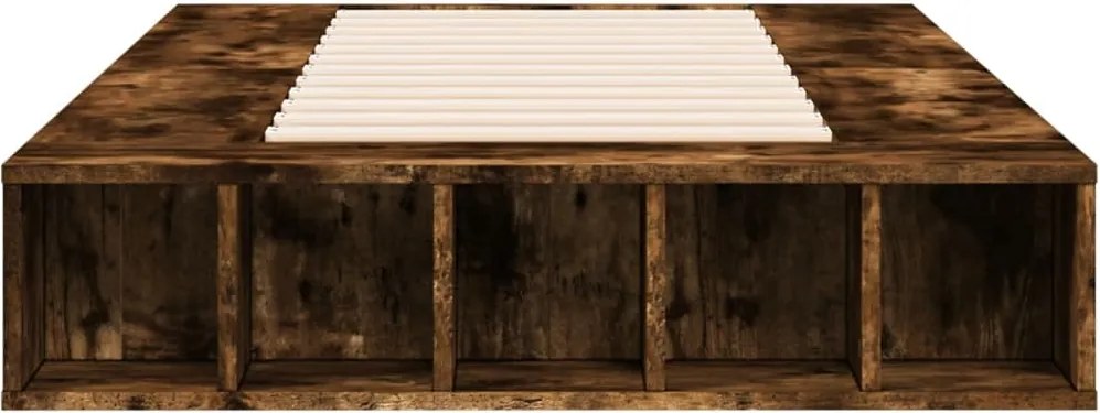 Rám postele kouřový dub 90 x 200 cm kompozitní dřevo 3280521