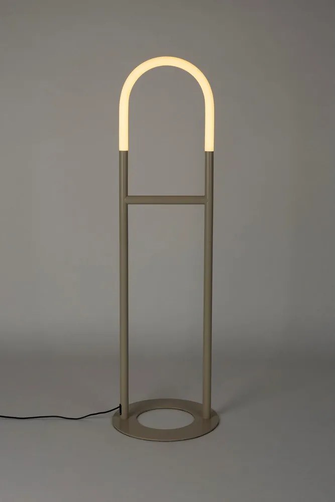 Béžová LED stmívatelná stojací lampa (výška 135 cm) Arch – Zuiver