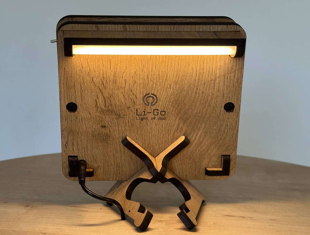 Li-Go "Pampeliška" lampa 19x19cm provedení povrchu: dub světlý