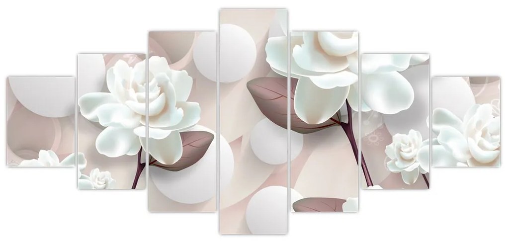 Obraz - Květý růží (210x100 cm)